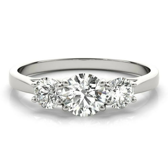 14k Gold Lab-Grown Diamond 3 Stone Wedding Engagement Ring (1.0Ctw, H-I ...