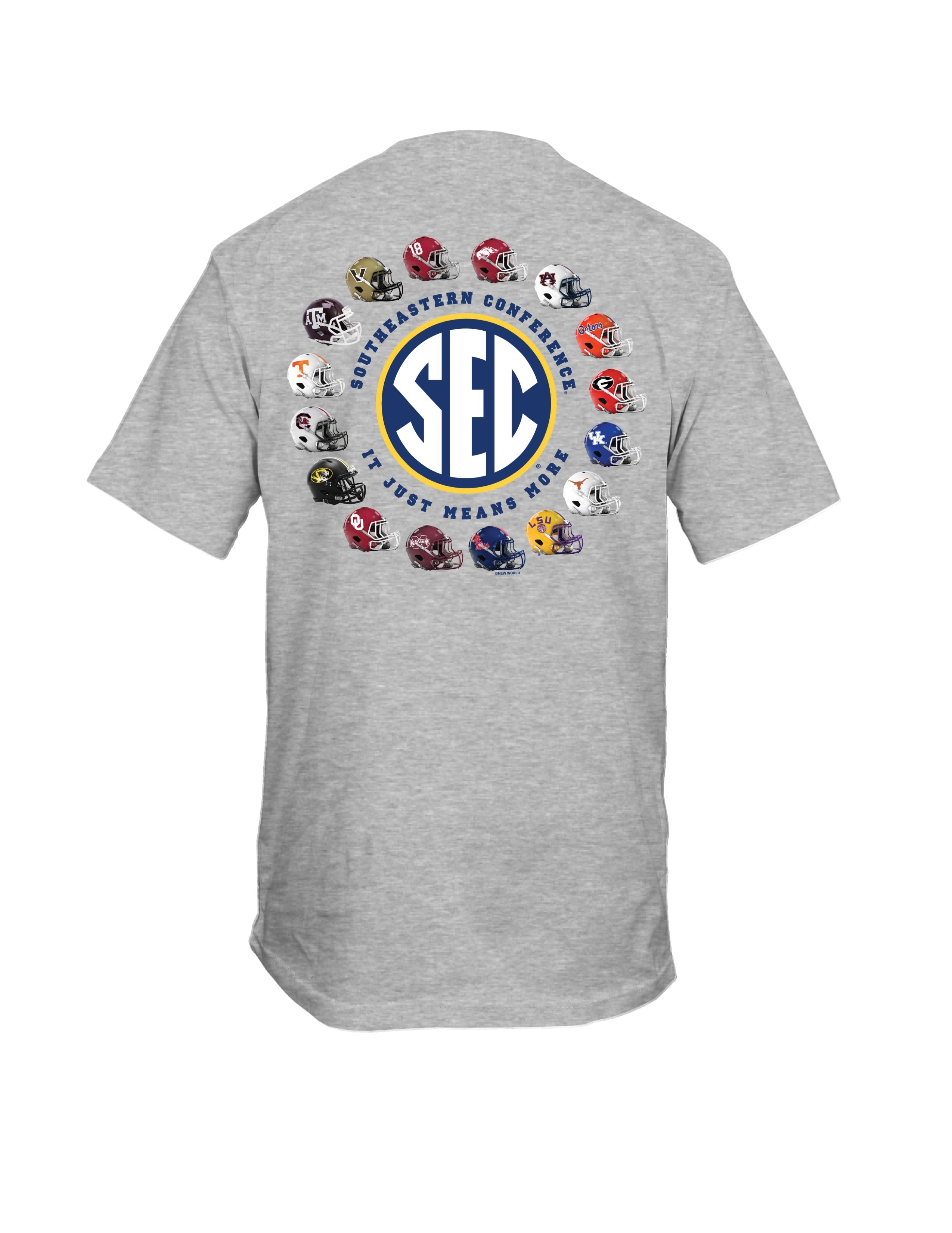 New World Graphics SEC 16 Helmets It Just Means More Short Sleeve Mens ...