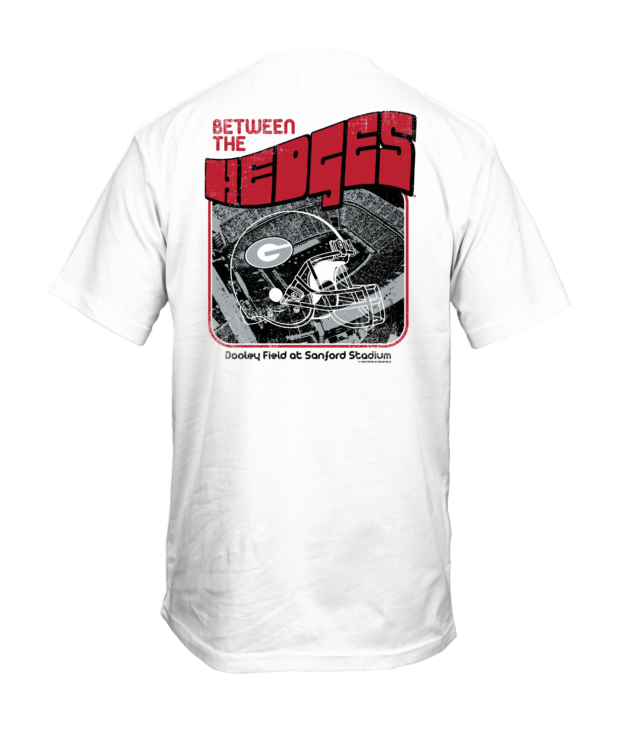 New World Graphics UGA Bulldogs Between The Hedges Helmet Retro Hunker ...