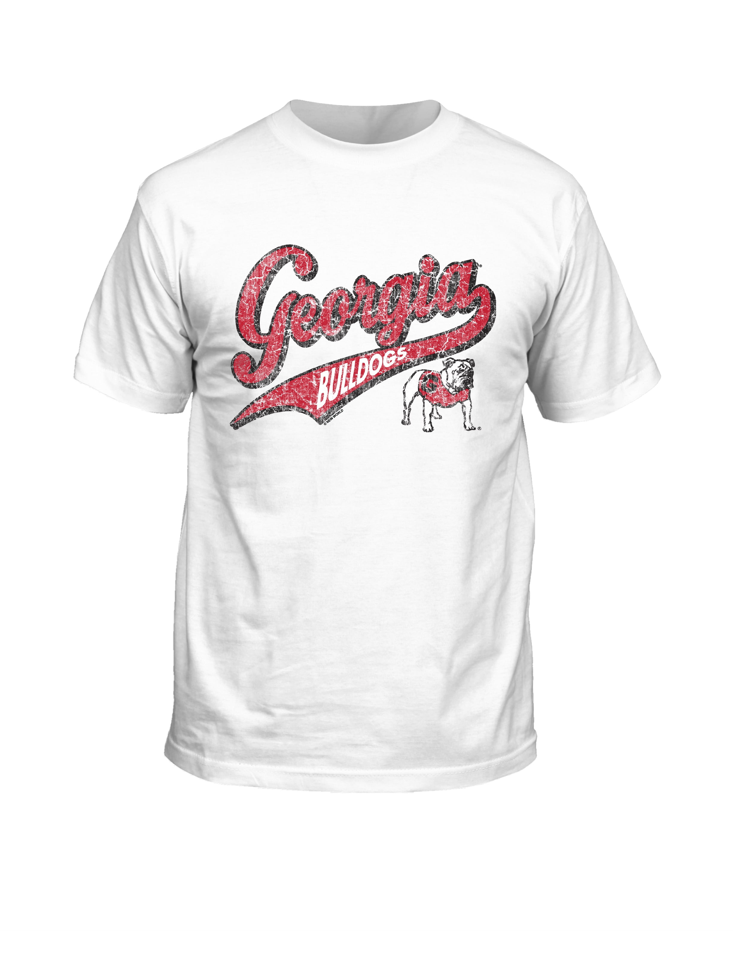 New World Graphics UGA Georgia Banner with Logo Womens Short Sleeve T ...