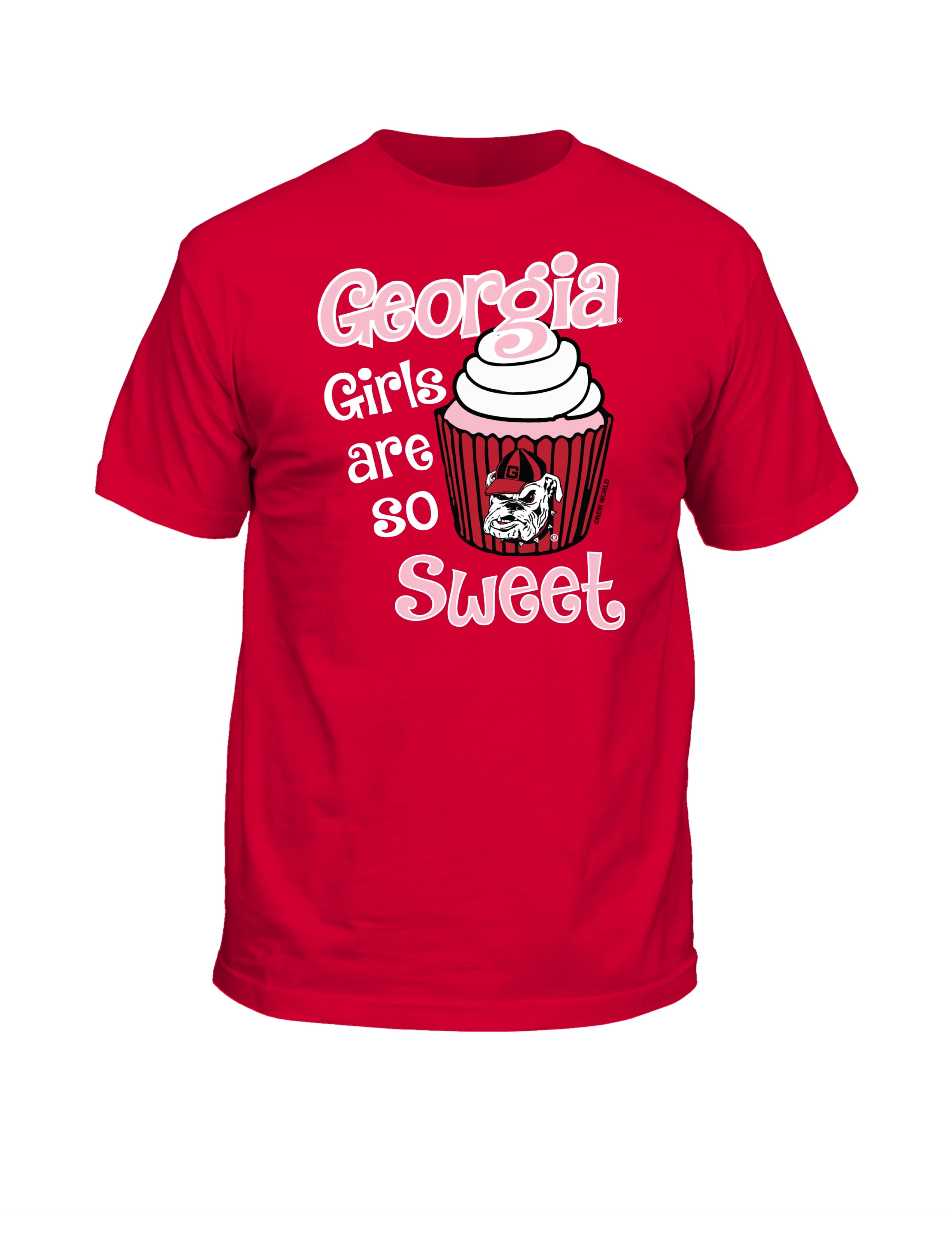 New World Graphics UGA KIDS Sweet Cupcake-Red-2T - Walmart.com