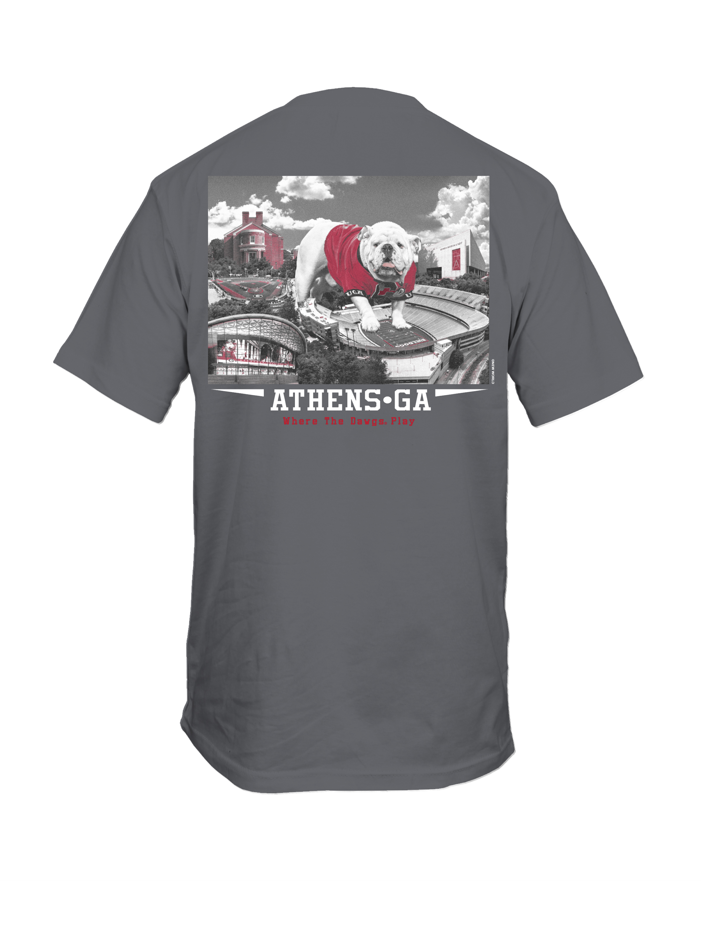 New World Graphics UGA Mascot Stadium Short Sleeve Graphic T-Shirt ...