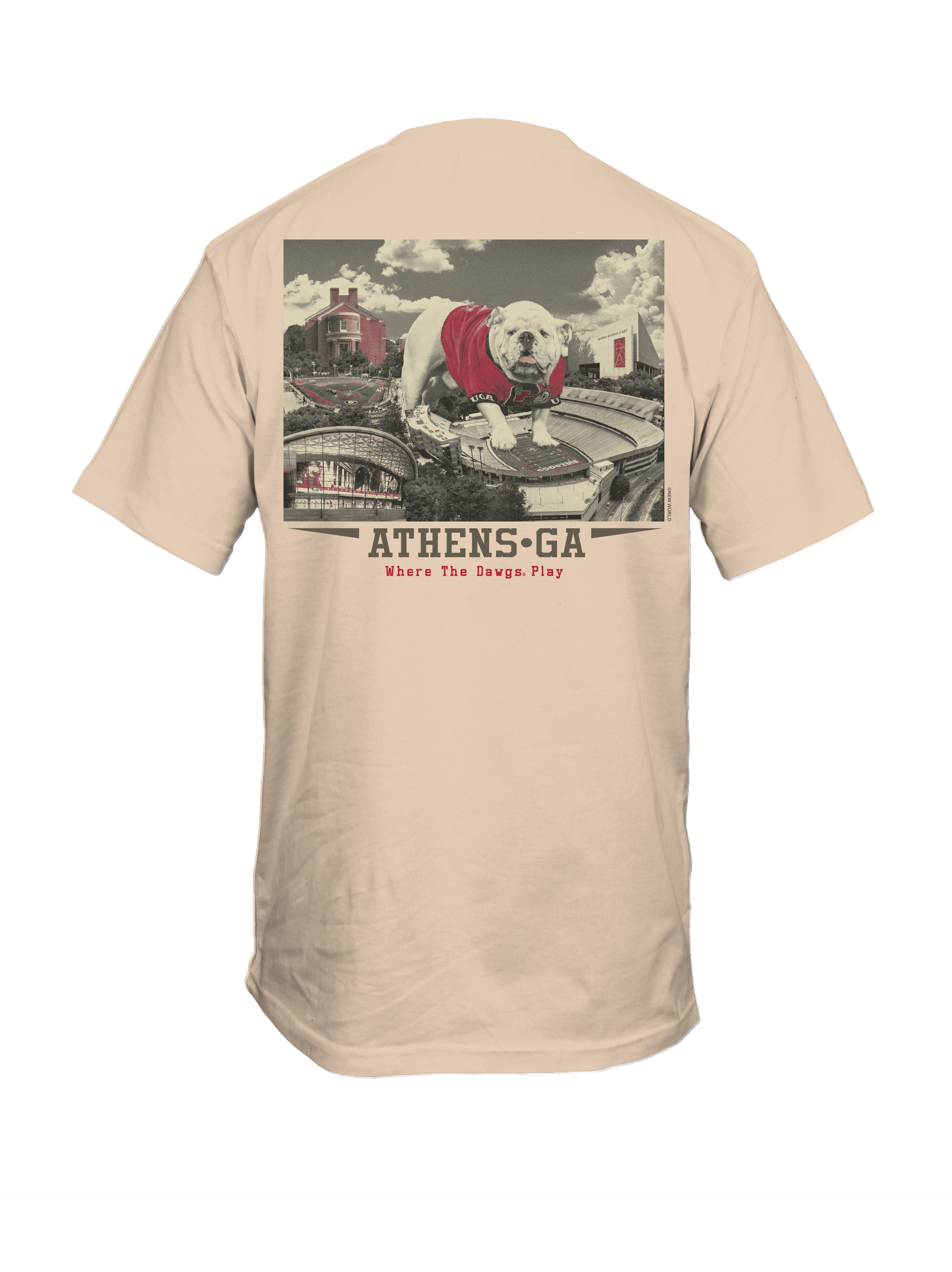 New World Graphics UGA Mascot Stadium Short Sleeve Graphic T-Shirt ...