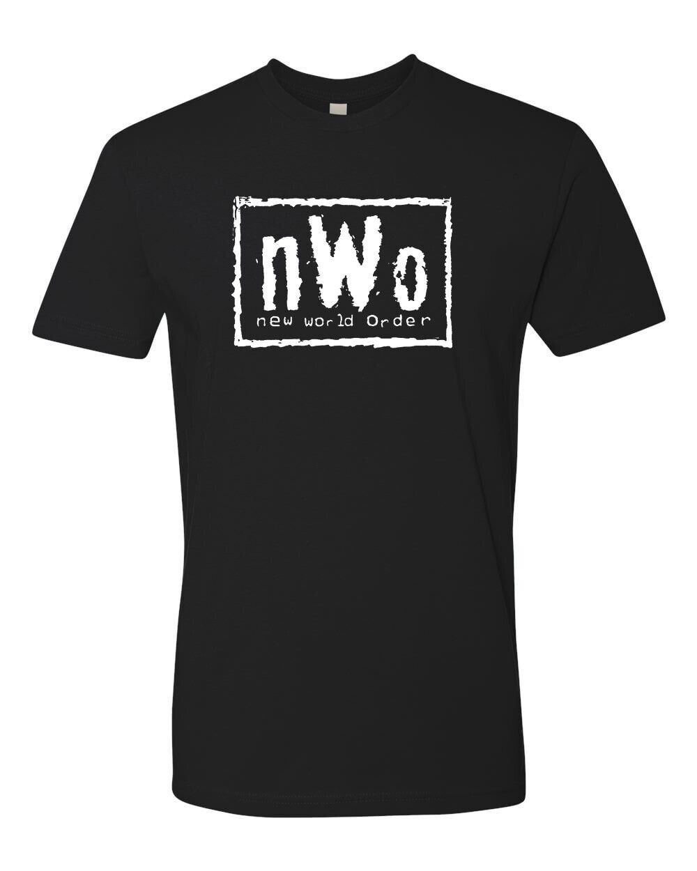 New World Order Men's Black T-Shirt nWo Logo WCW Professional Wrestling ...