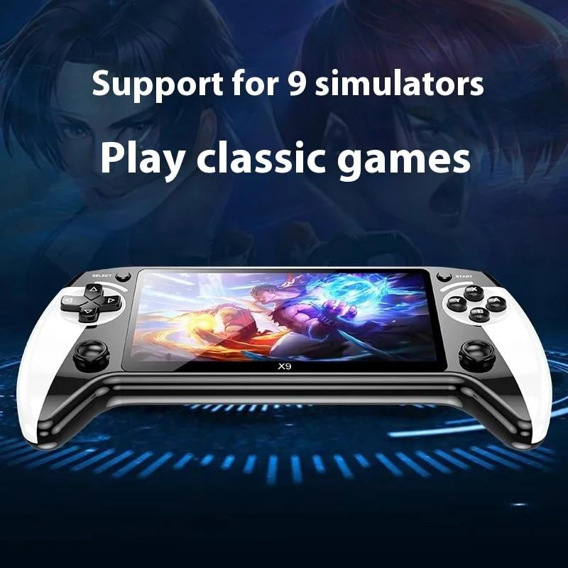 New X9 handheld game machine 5.5-inch big screen arcade 8 simulators ...