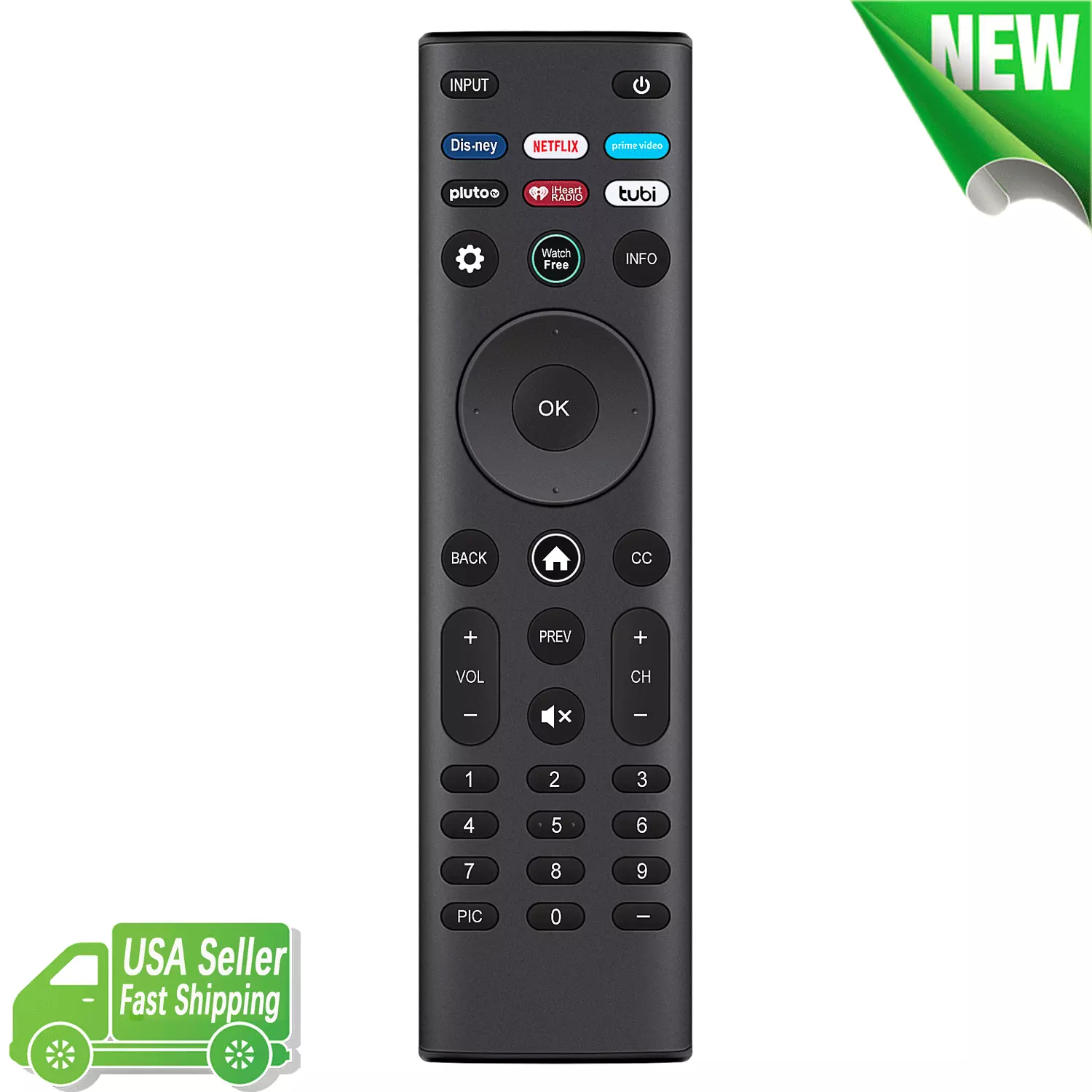 New XRT140 Replaced Remote control for Vizio TV P65Q9-H1 M656-H4 V505 ...