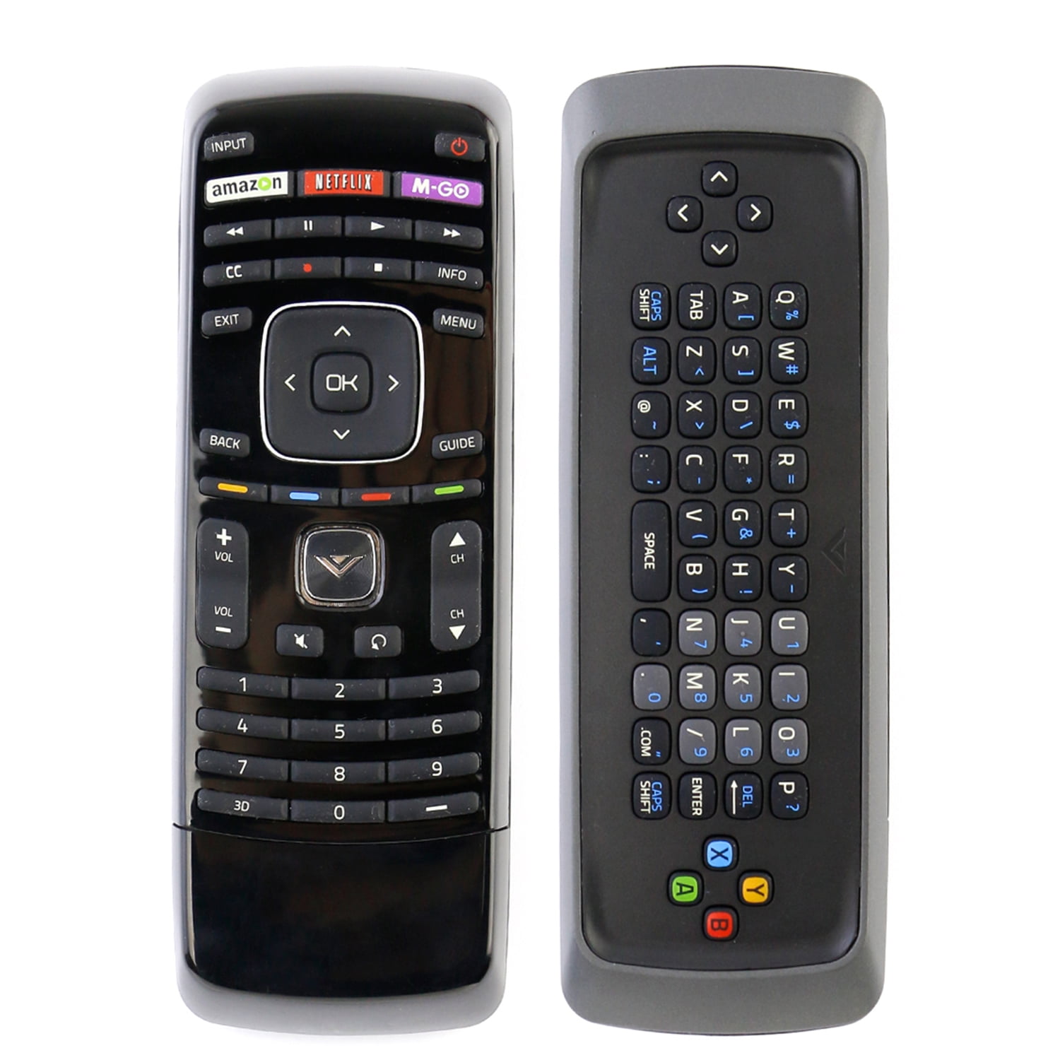 New XRT303 Dual Side Qwerty Keyboard Remote Control fit for Vizio 3D ...
