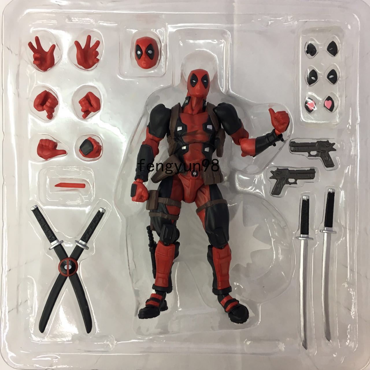 New Yamaguchi Revoltech No.001 Deadpool 6" Action Figure Complex with ...