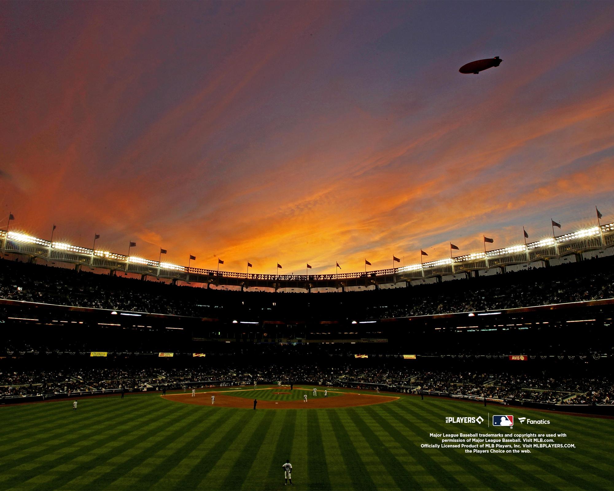 New Yankee Stadium New York Yankees Unsigned Under The Sunset Outfield ...