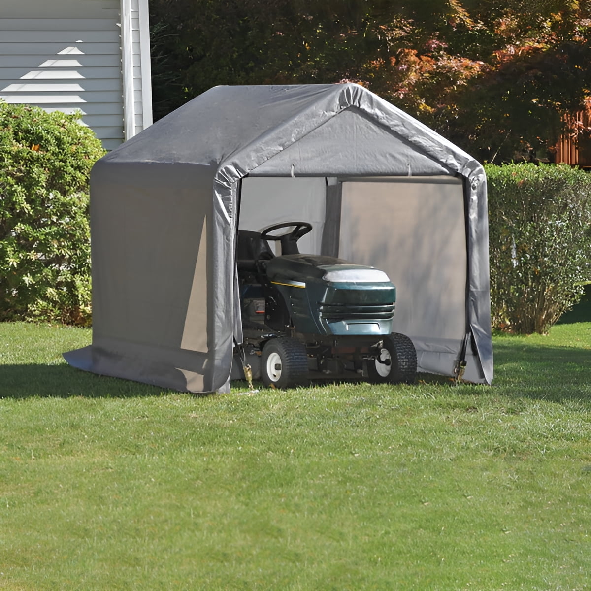 New Yard All-Season Storage Shelter with Steel Frame, Waterproof Fitted ...