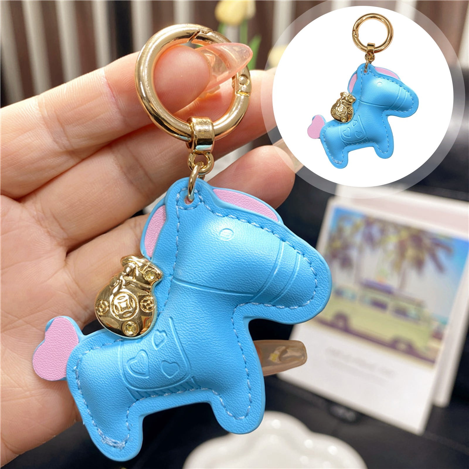 New Year 2026 Horse Pendant， Horse Leather Bag Charms | Cute Spring ...