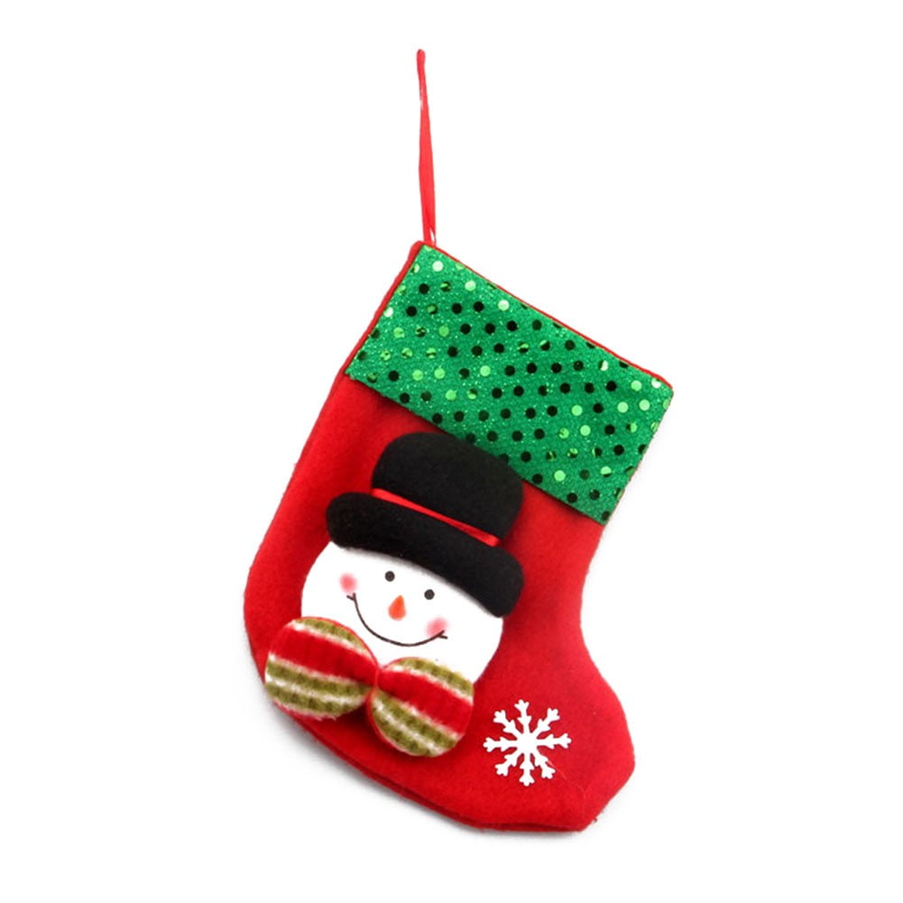 New Year Christmas Stocking Sack Candy Bag Gift Christmas Tree ...