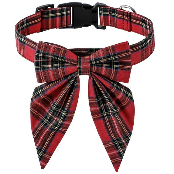 New Year Costume Plaids Collar Party Wear Breakaway Bowknot Collar ...