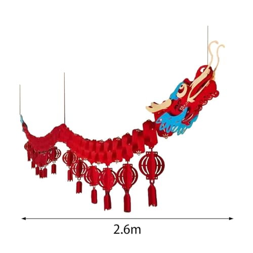 New Year Dragon Ceiling Decorations Paper Dragon Hanging,2024 Chinese ...