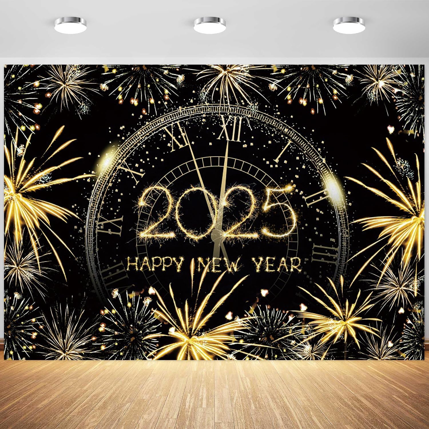 New Year Firework Backdrop Happy New Year Backdrop New Year Celebration ...