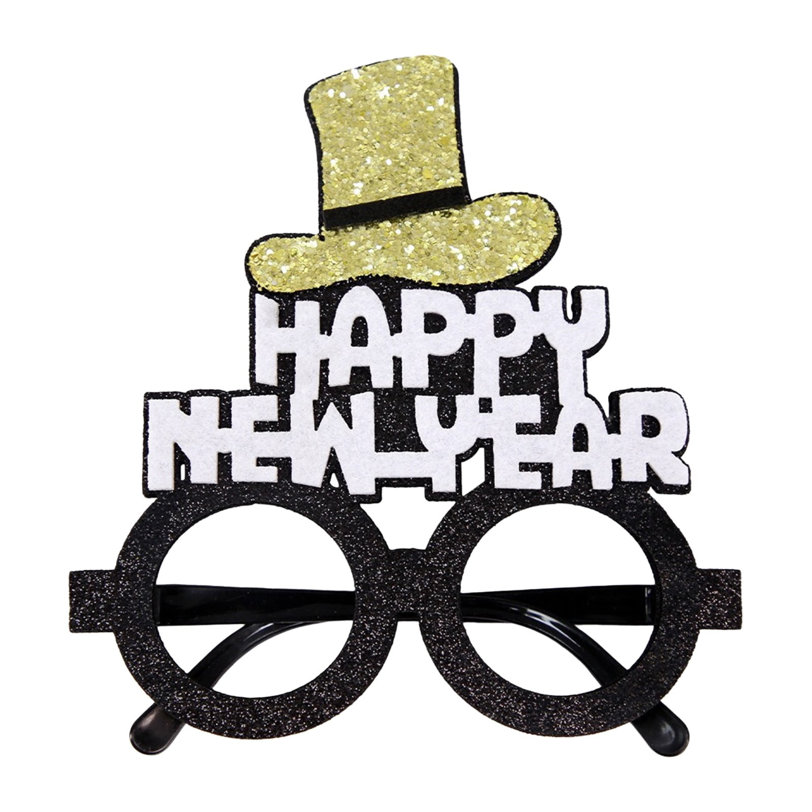 New Year Glasses Glitter Holiday Party Glasses Frames Accessories ...