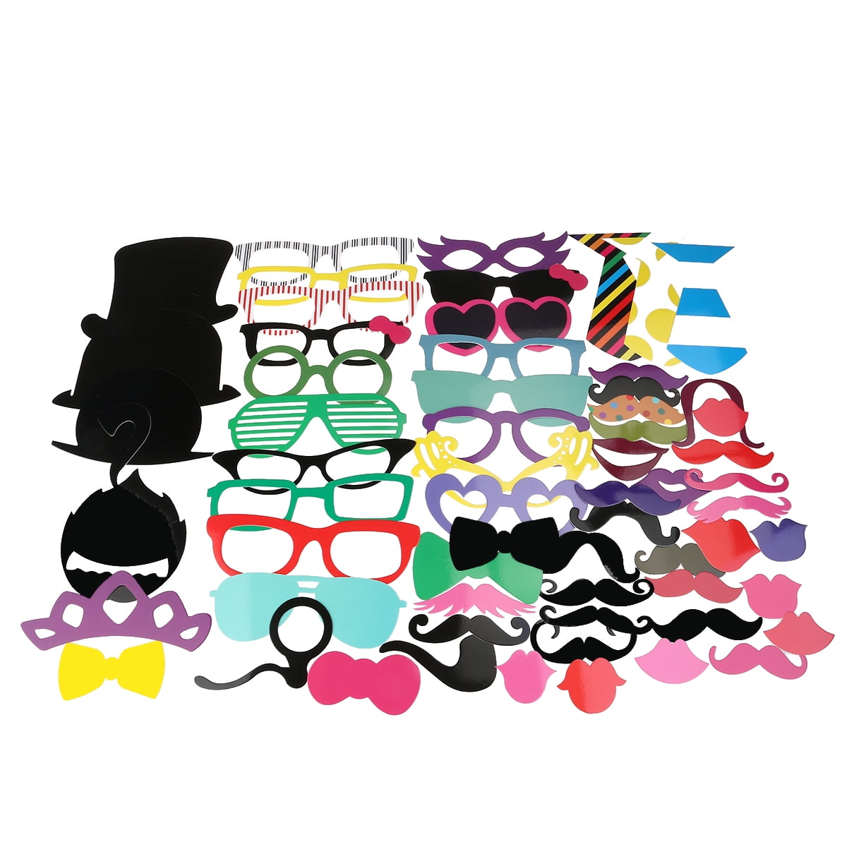 New Year Posing Props Wedding Photo Glasses Colorful Booth Family ...