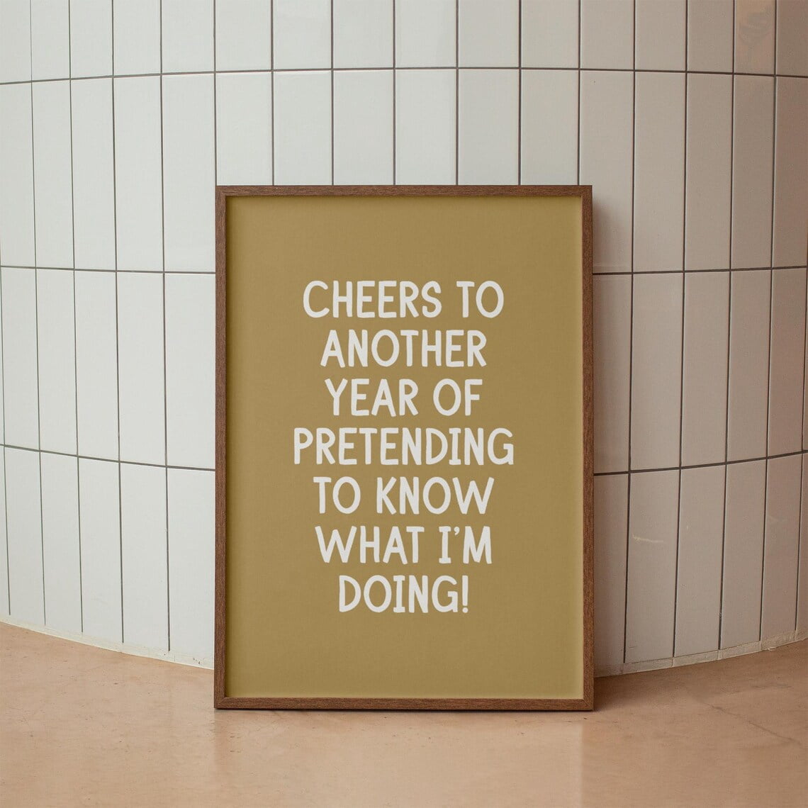 New Year Quote Print, Cheers To Another Year UNFRAMED Poster, Wall Art ...