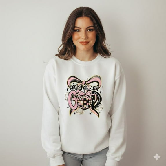 New Year Same God Sweatshirt, Christian Faith New Year Celebration ...