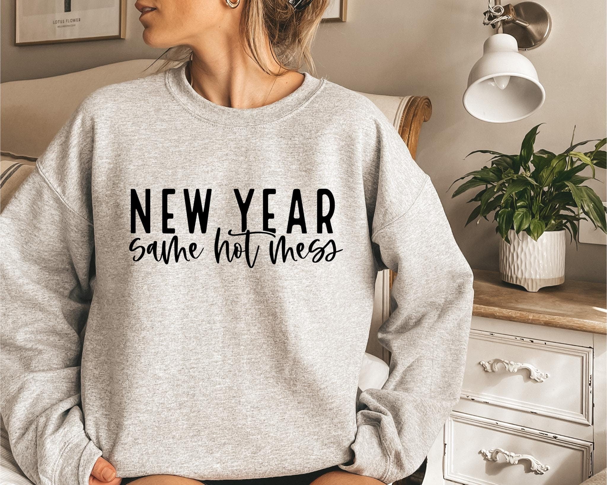 New Year Same Hot Mess T-Shirt, Happy New Years T-Shirt, New Year Gift ...