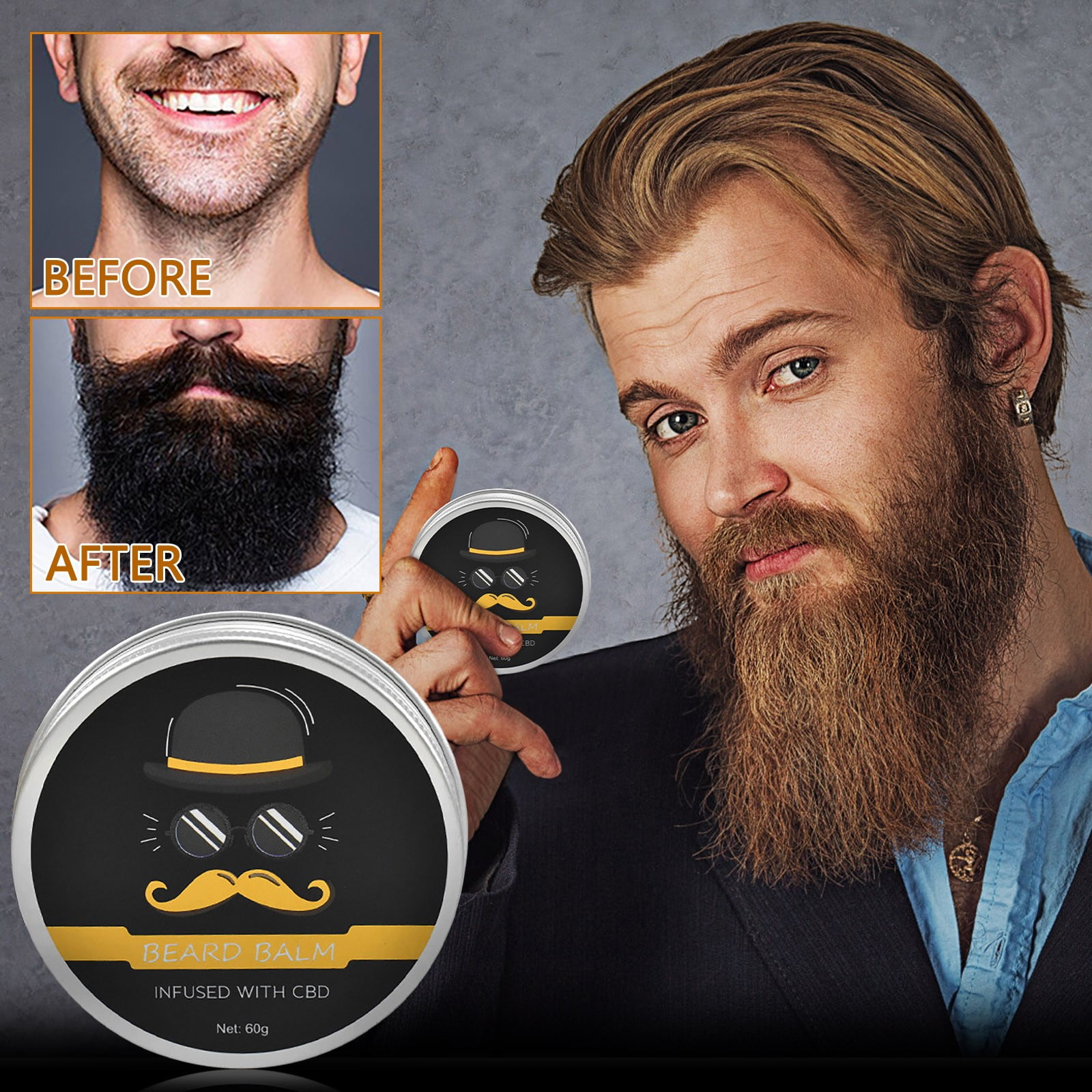 New Year Savings Long-Lasting Moisturizing To Enhance Beard Elasticity ...