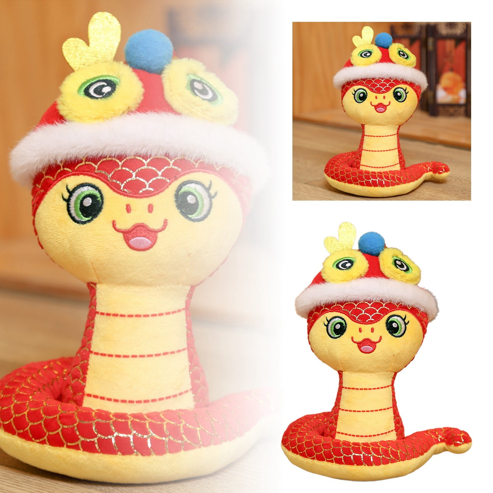 New Year Snake Stuffed Plush Mascot 2025 Chinese Zodiac Snake Souvenir ...