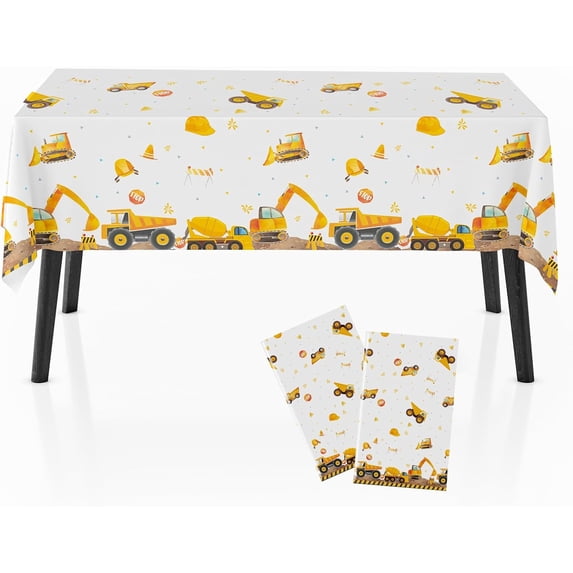 New Year Table Cover, 54×108 Inch Festive Plastic Tablecloth ...