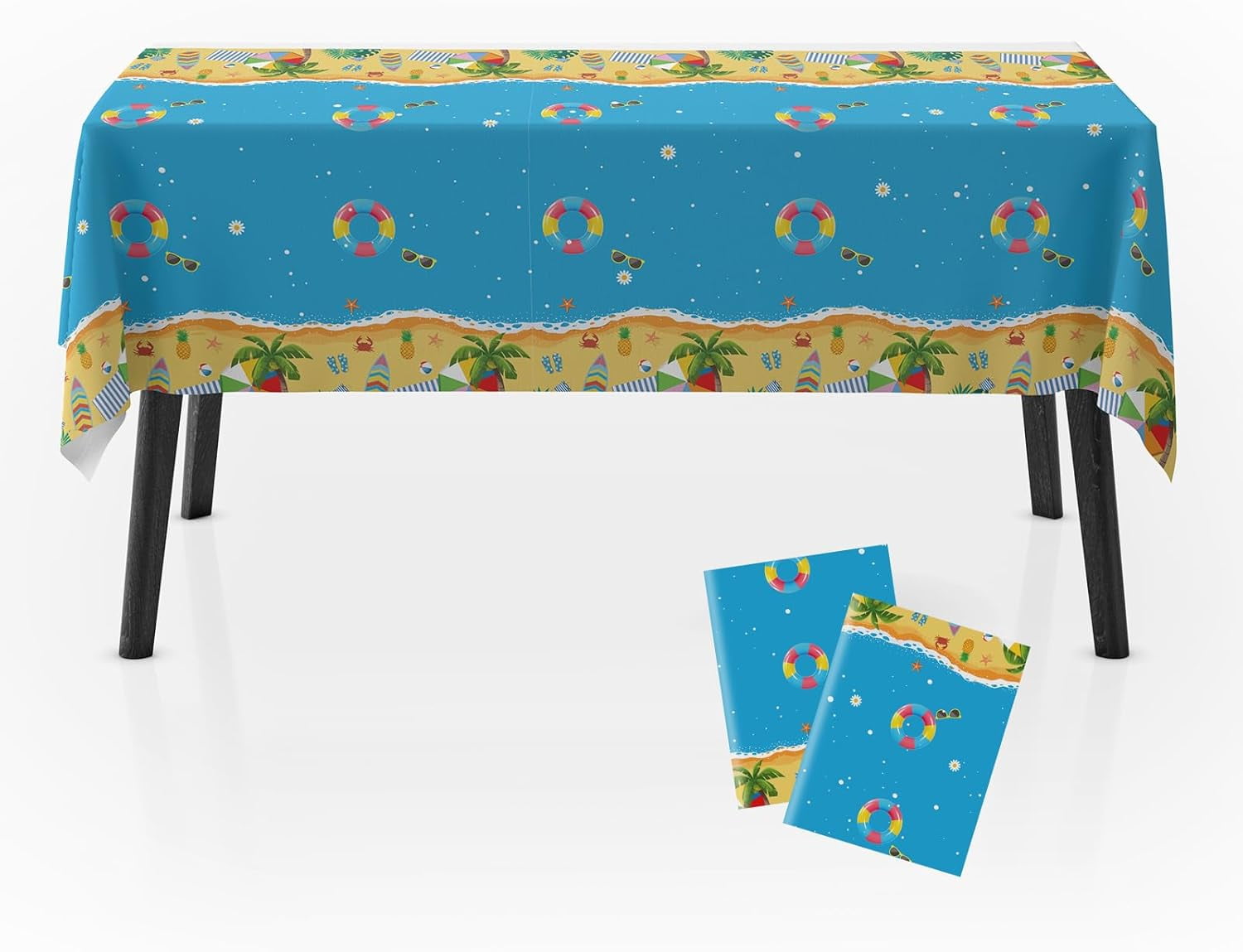 New Year Table Cover, 54×108 Inch Festive Plastic Tablecloth ...