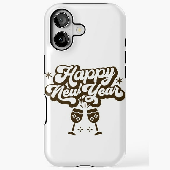 New Year Toast Cheers for Happiness 2025 for iPhone 17 11 12 13 14 15 ...