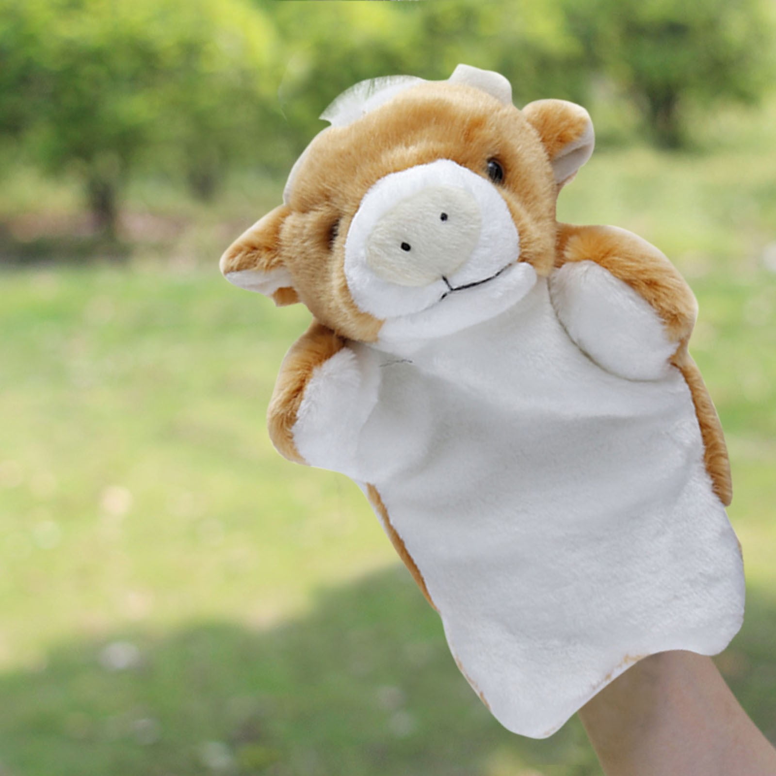 New Year Toys Cute Little Plush Toy Hand Puppet Parent-Child Doll Hand ...