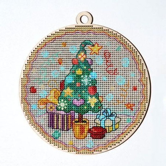 New Year's - Christmas tree Counted cross stitch kit 5516A - Walmart.com