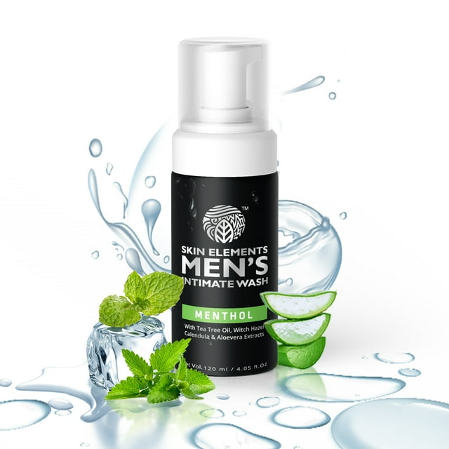 Skin Elements Men's Intimate Wash- Menthol 4.05 fl oz- pH Balanced ...