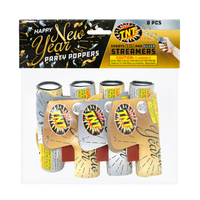 New Years Fireworks, Poppers and Sparklers in New Years Eve Party ...