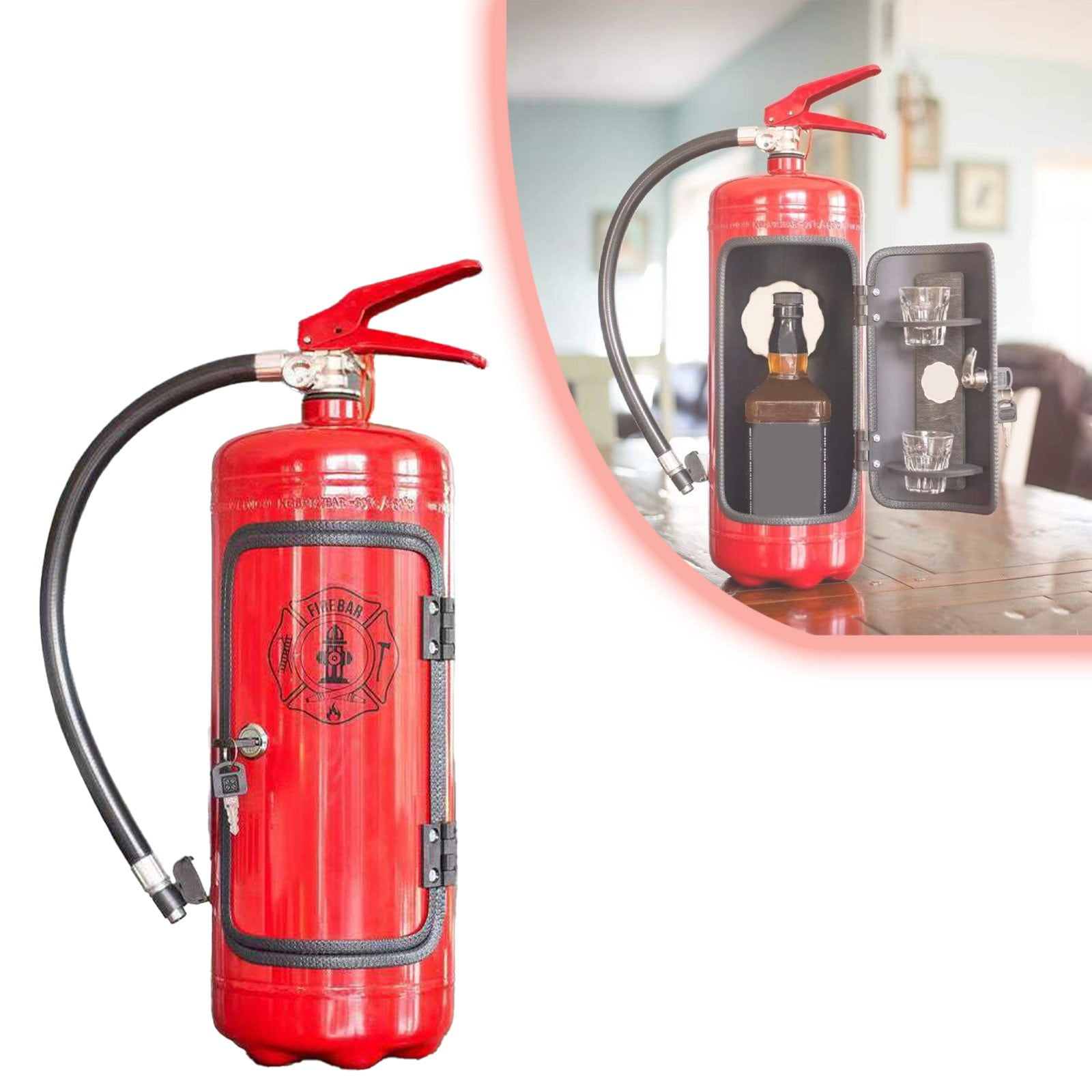 New Year sales,Desktop Ornament,Mini Fire Extinguisher Drink Dispenser ...
