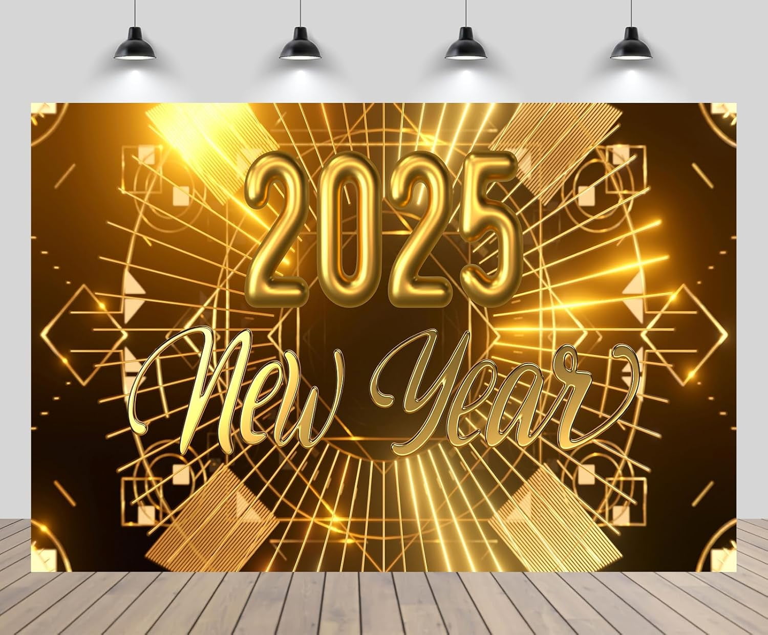 New Years Backdrop 2025 New Year Party Backdrop Happy New Year ...
