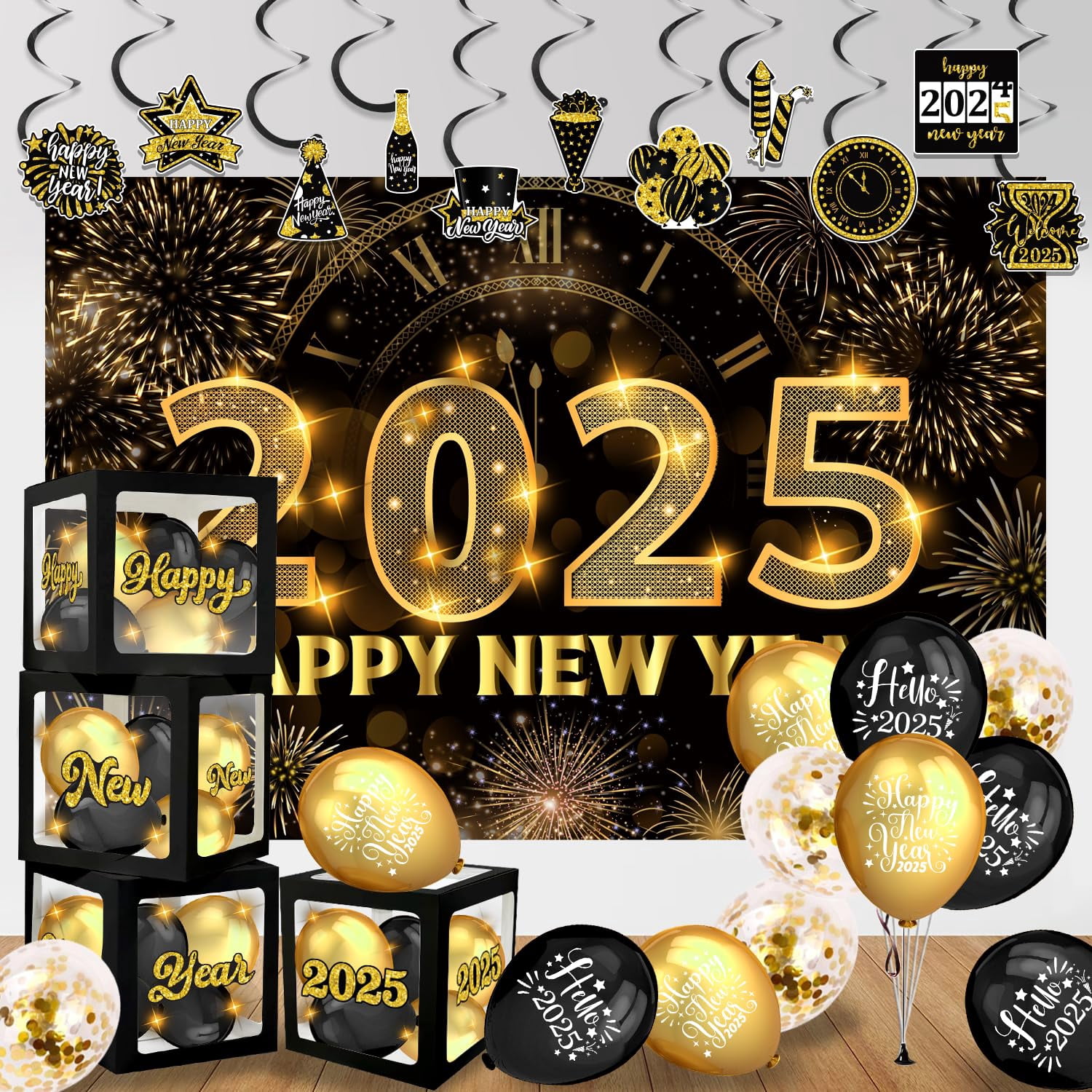 New Years Decorations 2025, STF9 Happy New Years Decorations 2025 ...