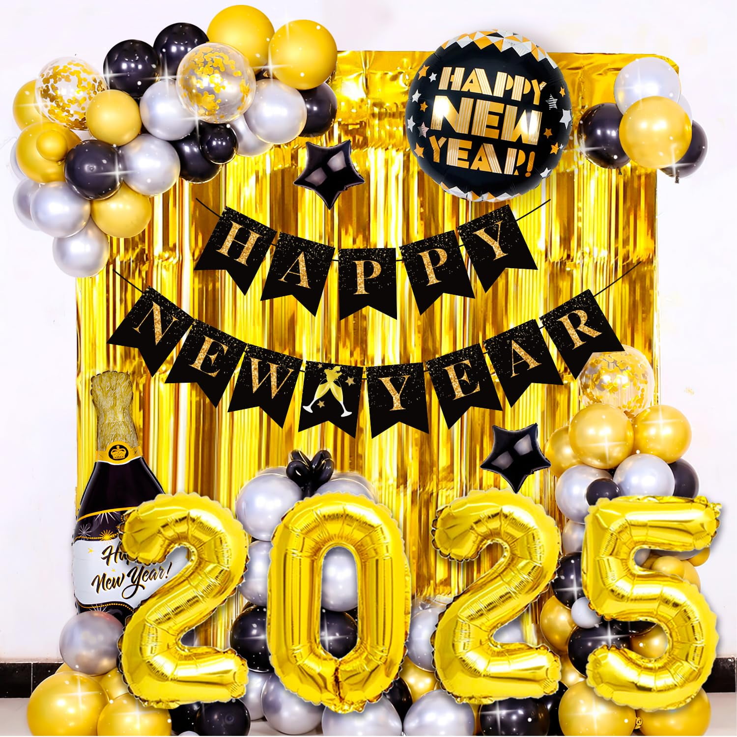 New Years Eve Party Supplies 2025, Happy New Decorations 2025 Kit New ...