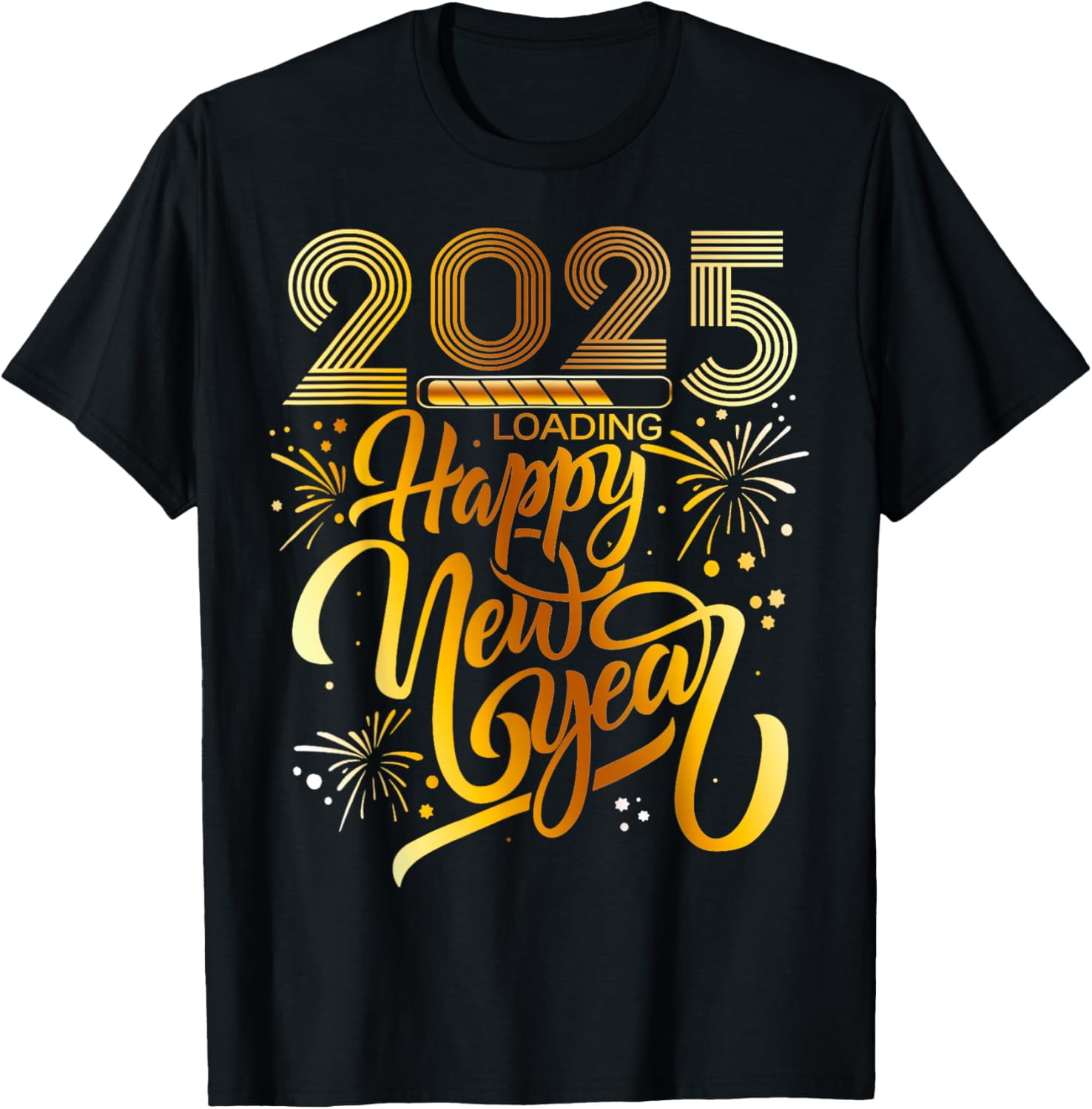 New Years Eve Party Supplies 2025 Happy New Year Fireworks T-Shirt - Walmart.com