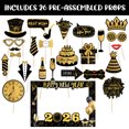 New Years Eve Party Supplies 2026 - NYE Photo Booth Props Kit with ...