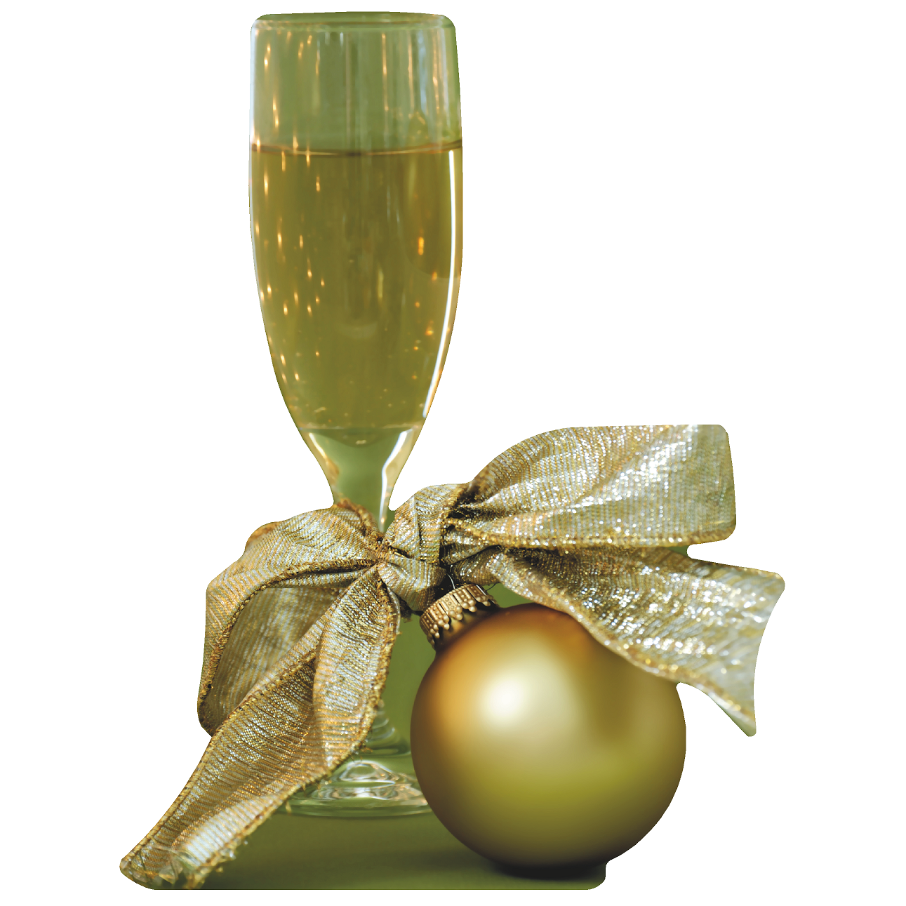 New Years Gold Ornament Champaign Cardboard Cutout Standee Standup ...