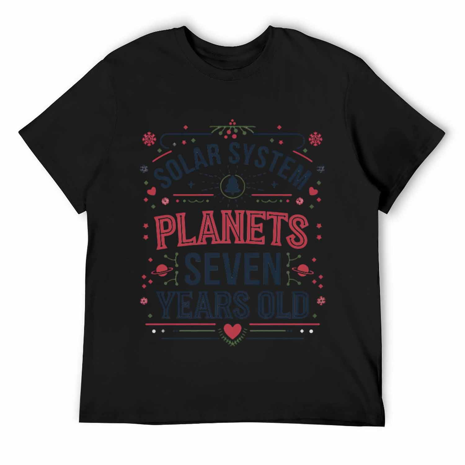 New Years Party Supplies 2024 Solar System Planets Seven Years Old T ...