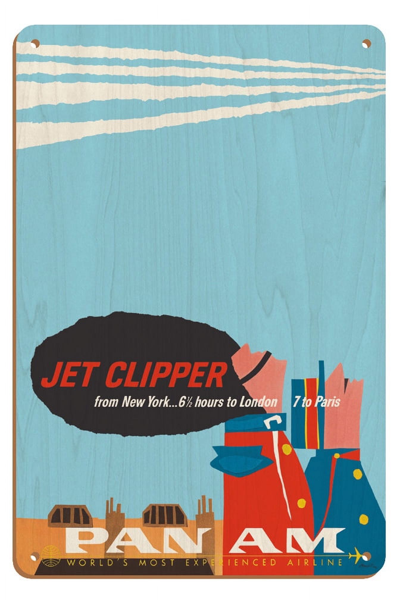 New York - 6.5 Hours to London - 7 to Paris - Jet Clipper - Vintage ...