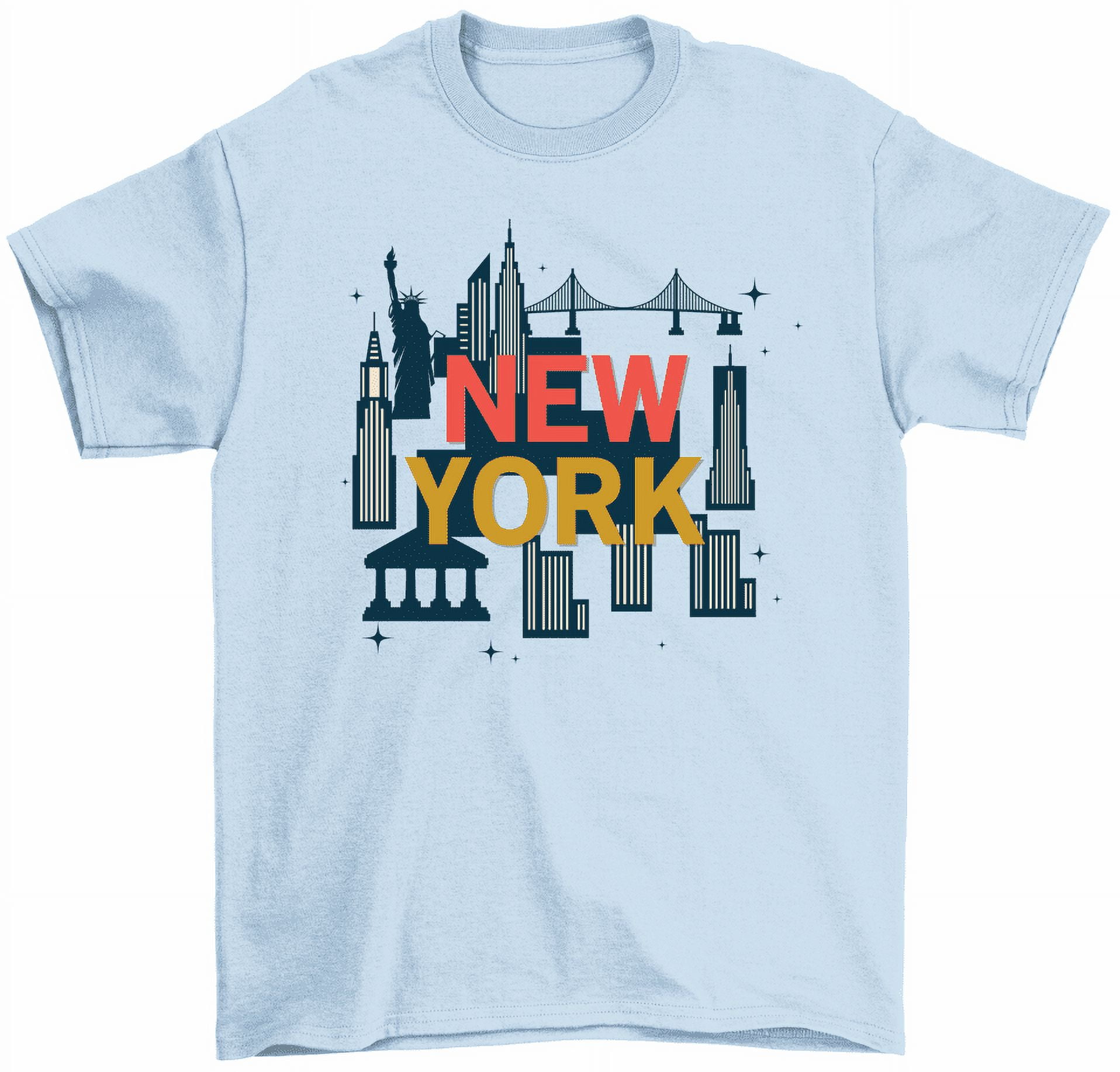 New York Architecture T-Shirt NYC Landmark Buildings Cityscape Travel ...