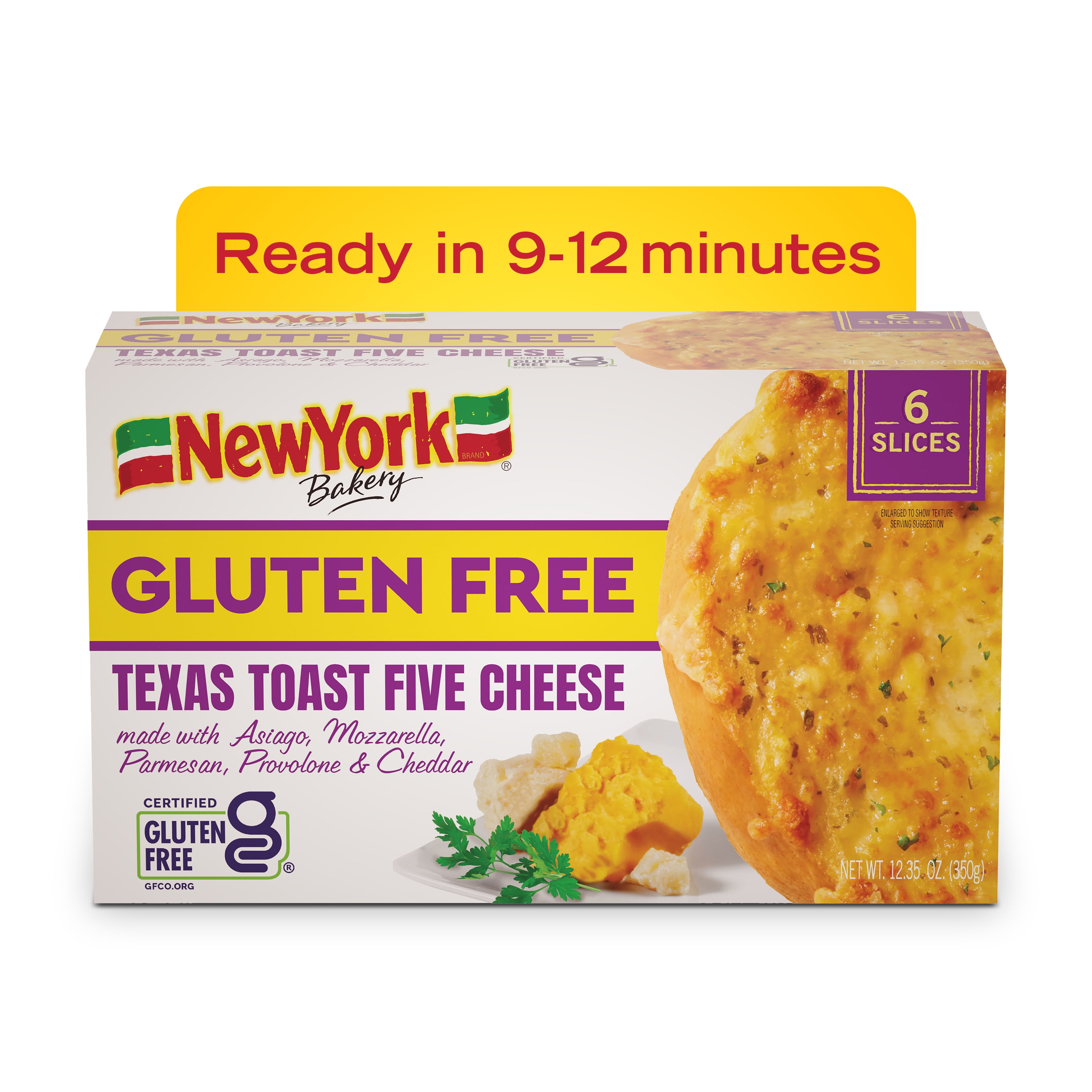 New York Bakery Gluten Free Texas Toast Five Cheese, 6 Count Box ...