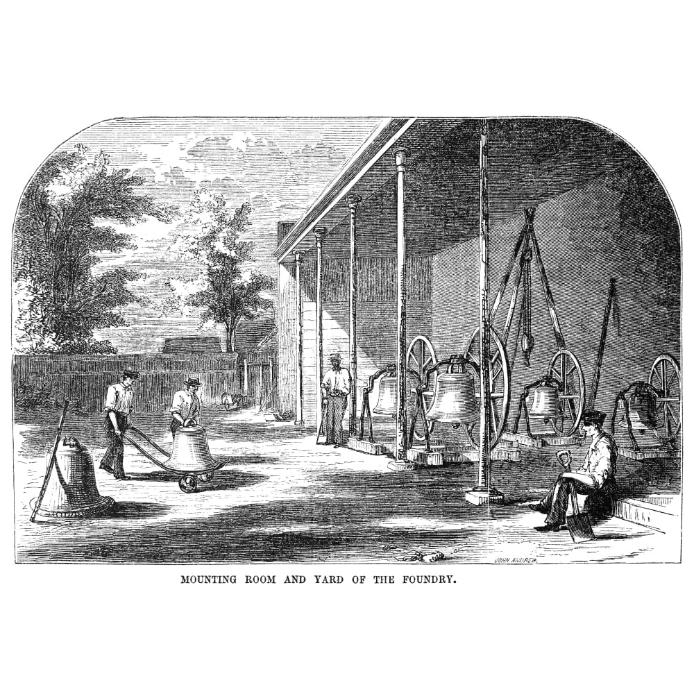 New York Bell Foundry. Nthe Mounting Room And Yard At Meneely'S Bell ...