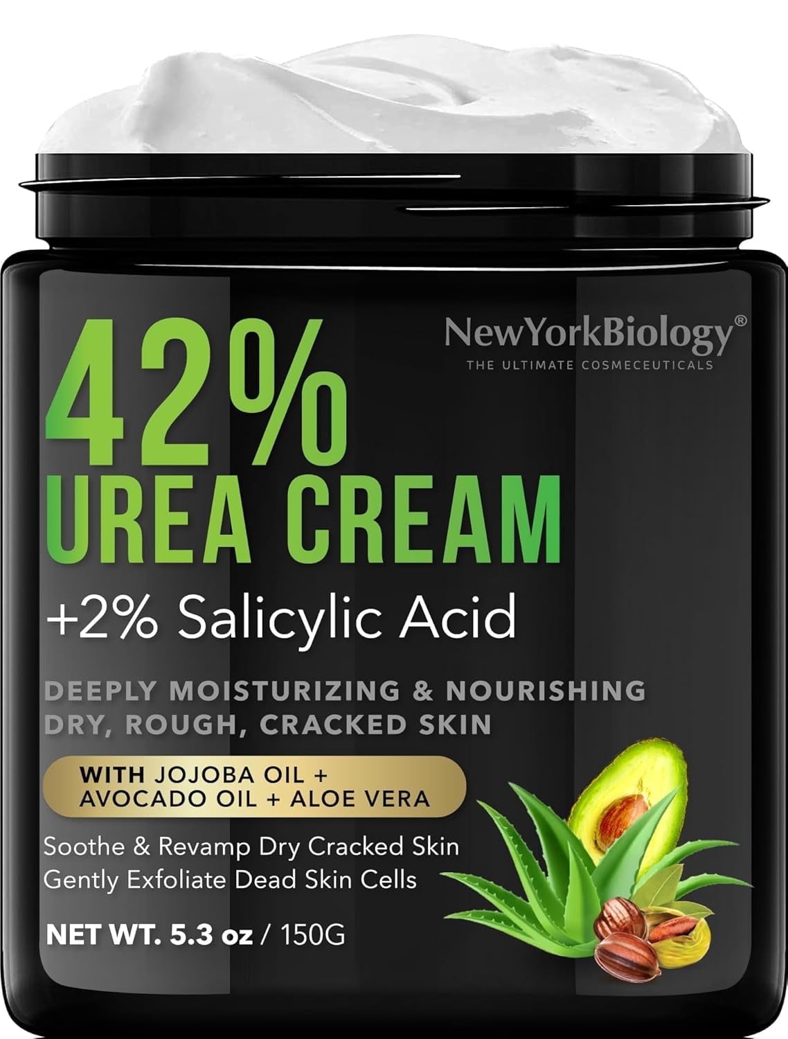 New York Biology 42% Urea Cream, Foot Callus Remover, Exfoliates Corns ...