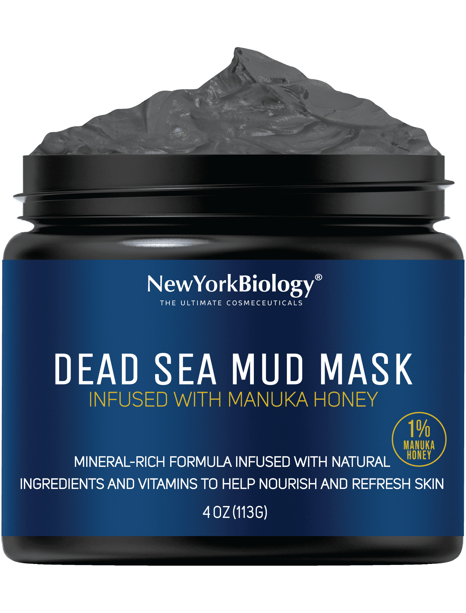 New York Biology Dead Sea Mud Mask with Manuka Honey for Face & Body ...