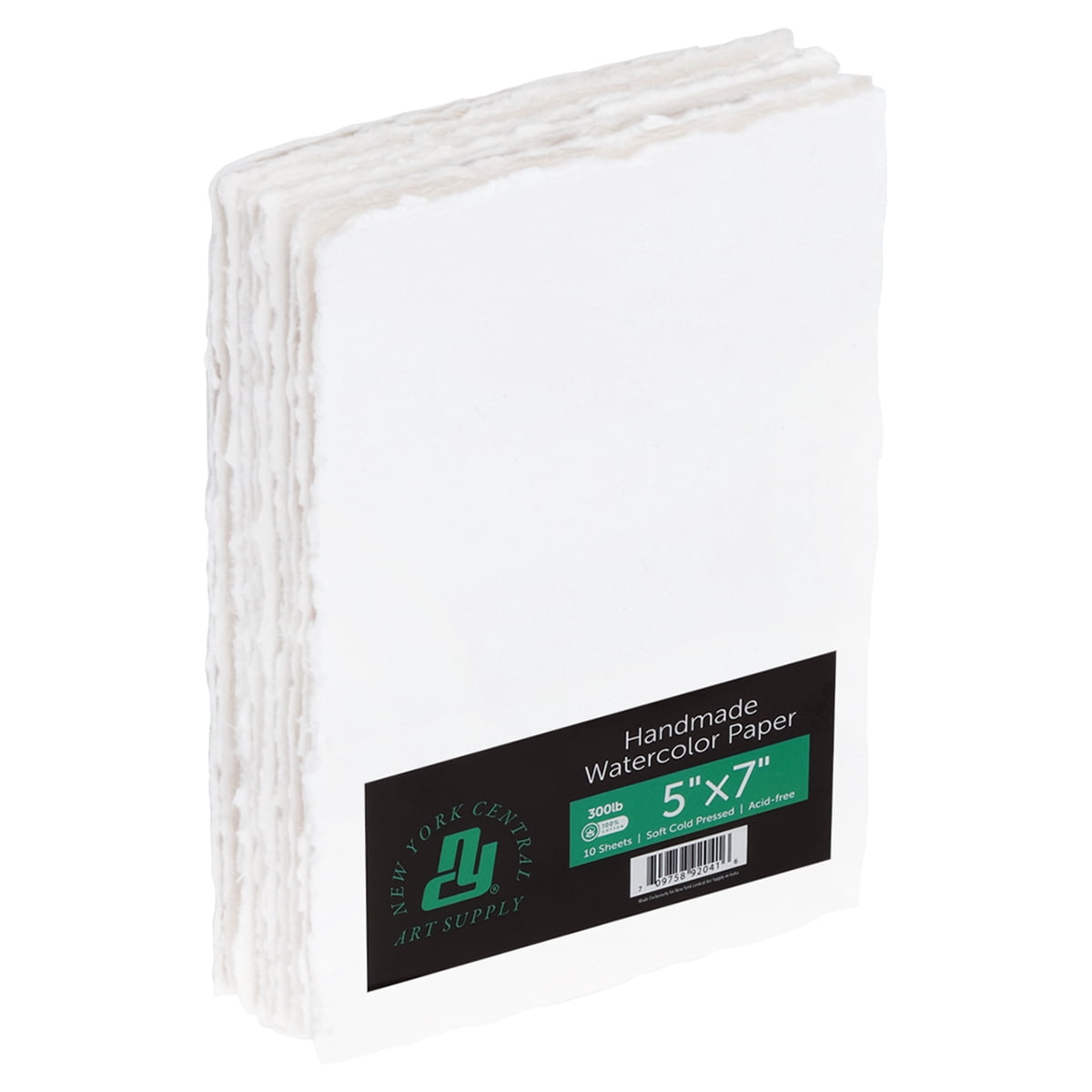 New York Central Handmade Watercolor Paper - 300lb, 5"X7" - 1 Pack of 5 ...