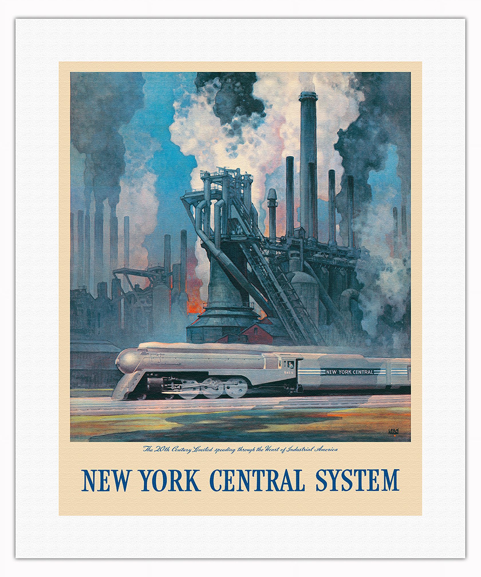 New York Central System - Heart of Industrial America - Vintage ...