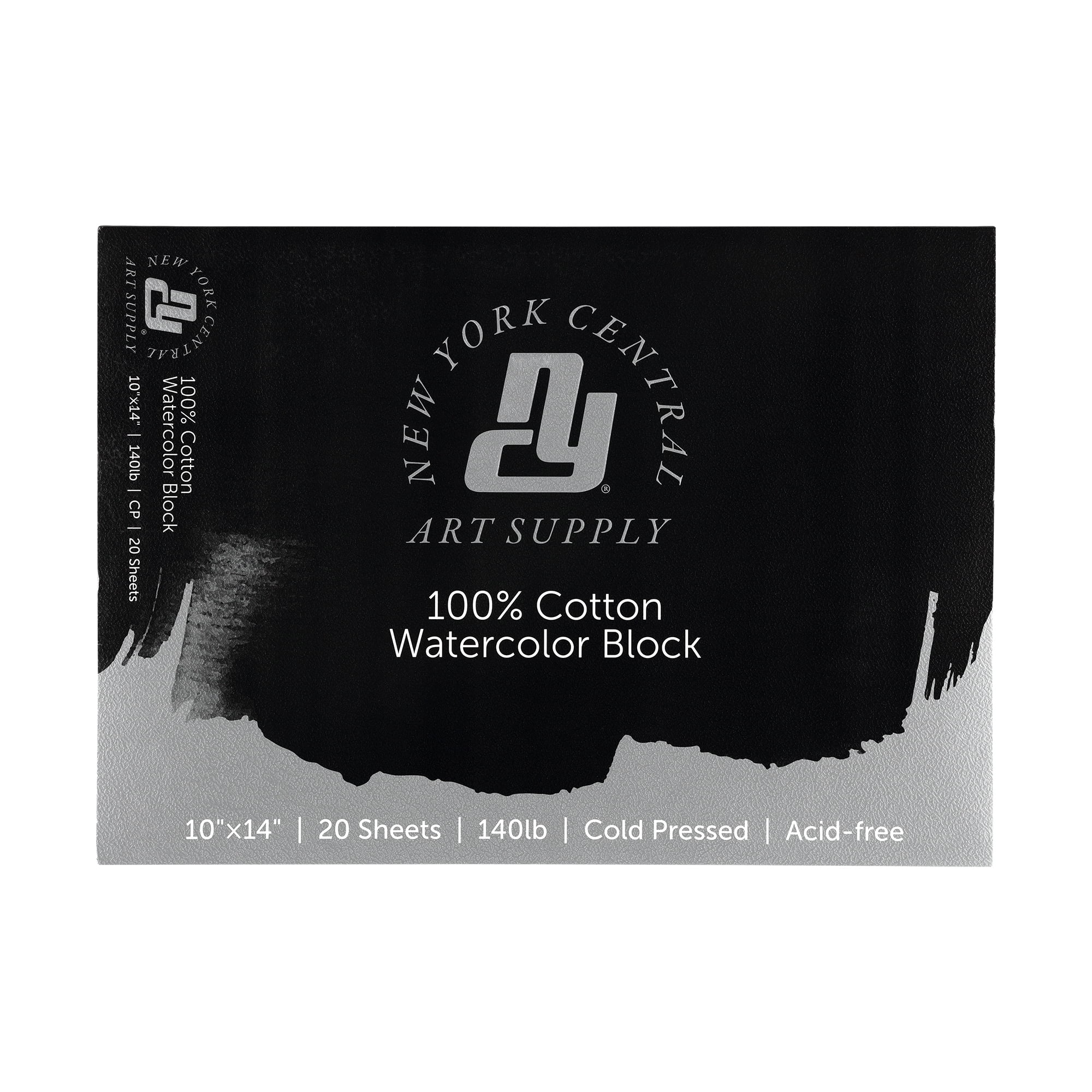 New York Central Watercolor Block, 140 lb Cold Press, 20 Sheets ...